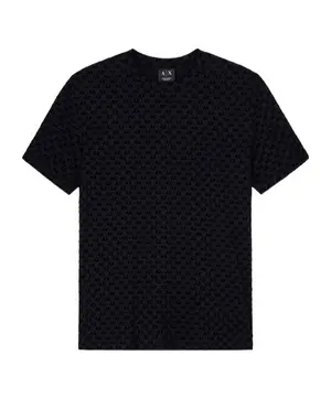 Armani Exchange Regular T-shirt In Cotton Jersey - Black