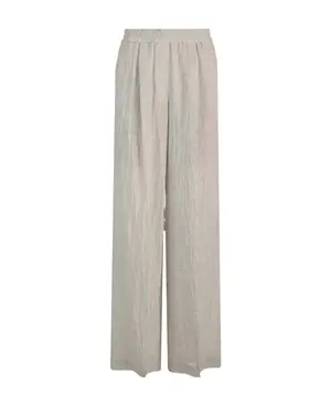 Brunello Cucinelli High Waisted Wide Leg Trousers