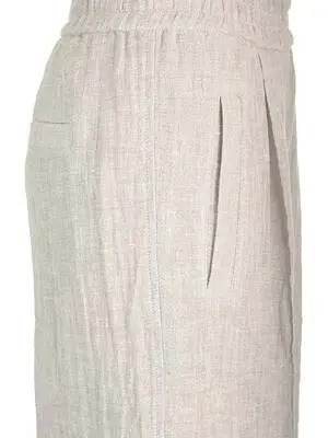 Brunello Cucinelli High Waisted Wide Leg Trousers