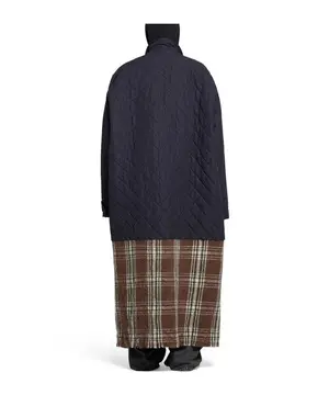 Balenciaga Layered Parka With Fringed Trim