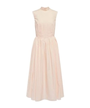 ROKSANDA Prinesa Pleated Cotton Midi Dress