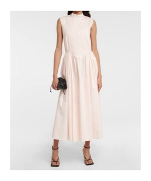 ROKSANDA Prinesa Pleated Cotton Midi Dress