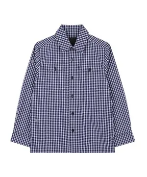 Givenchy Checked Button-up Shirt - Blue