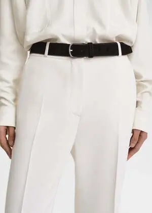 TOTEME Suede Buckle Belt