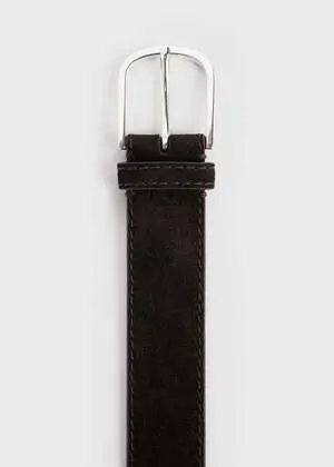 TOTEME Suede Buckle Belt