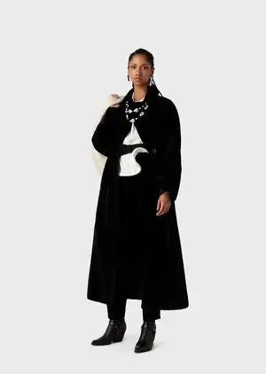 Emporio Armani Classic-collar Shearling Coat