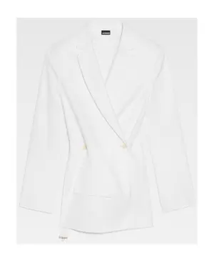 Jacquemus Crossover Double-breasted Blazer - White