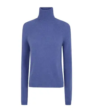 BASERANGE Turtleneck Sweater - Sky-blue