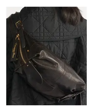 Dior Medium D-journey Bag In Shiny Grained Calfskin