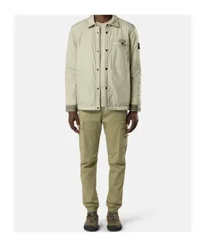 Stone Island Wind-resistant Padded Coach Jacket With Anti-drop