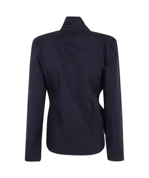 MARIA CALDERARA Draped Shirt With Front Tie