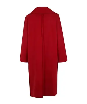 MARIA CALDERARA Double Breasted Felt Coat