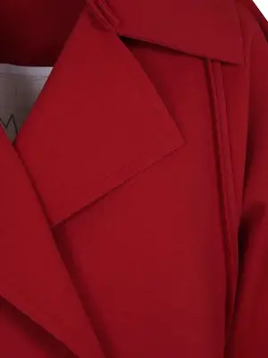 MARIA CALDERARA Double Breasted Felt Coat