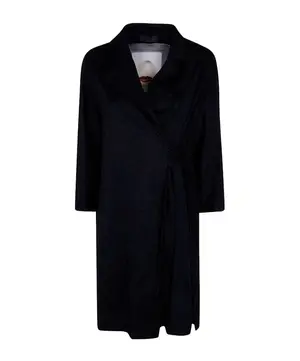 MARIA CALDERARA Long Coat - Black