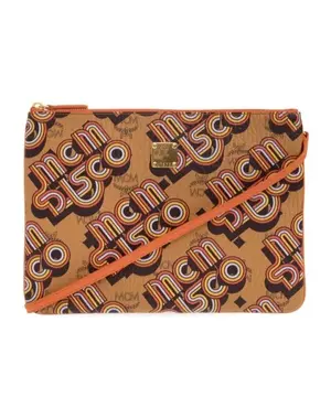 Mcm Zip-top Clutch - Multi-color