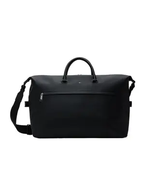 Hugo Boss Logo Debossed Zip-up Holdall - Black