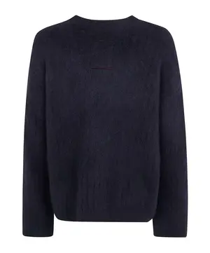 UMA WANG Ribbed Frayed-hem Top