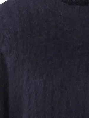 UMA WANG Ribbed Frayed-hem Top