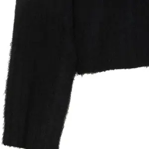 UMA WANG Ribbed Frayed-hem Top