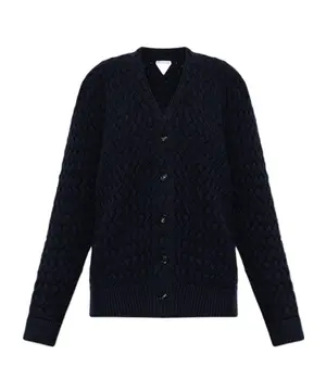 Bottega Veneta Long-sleeve Cardigan - Navy Blue