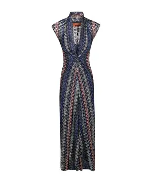 Missoni Sleeveless All-over Pattern Maxi Dress