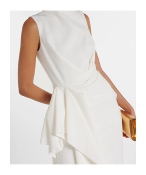 ROKSANDA Calatrava Crepe Midi Dress - White