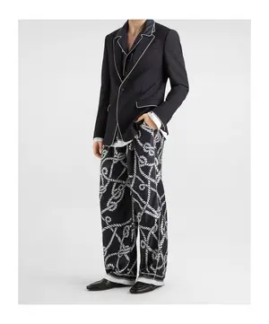 Dolce & Gabbana Printed Silk Twill Vanity Trousers - Multi-color