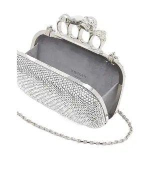Alexander McQueen Knuckle Clutch In -finish
