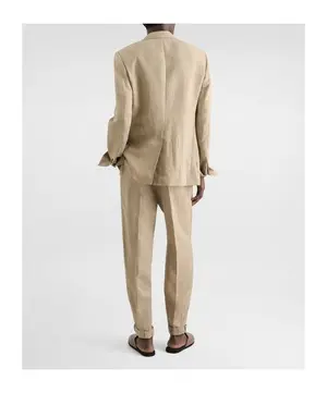 Dolce & Gabbana Martini Light Single-breasted Linen Jacket