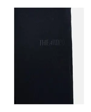 Attico Penny Logo Embossed Long Pants - Black