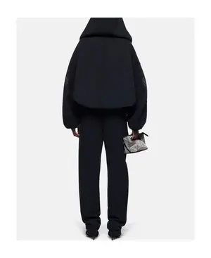 Attico Penny Logo Embossed Long Pants - Black