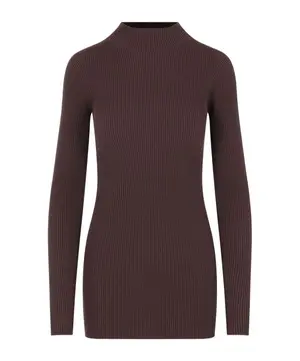 Rick Owens Rib Knit Turtleneck - Makassar