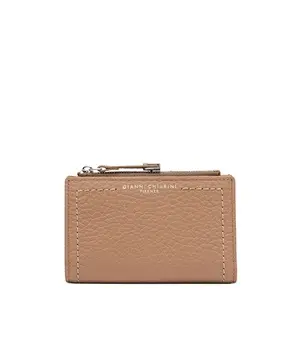 GIANNI CHIARINI Grain Compact Wallet - Brown