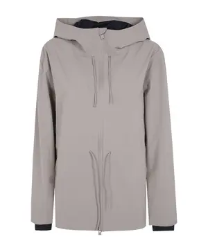 Rains Long Sleeve Hooded Zip-up Jacket