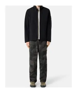 Stone Island Zip-up Jacket With Stand Collar