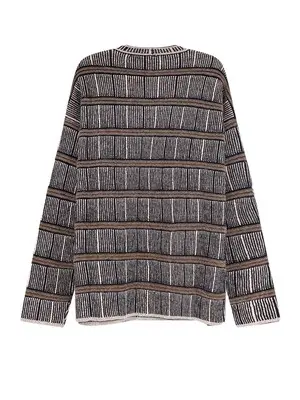 Giorgio Armani Oversized Striped Knitted Sweater