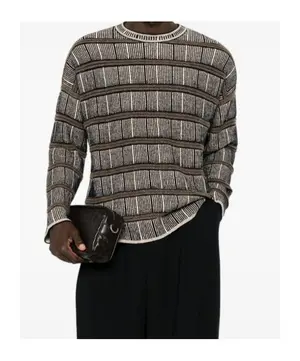 Giorgio Armani Oversized Striped Knitted Sweater