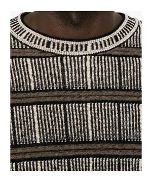 Giorgio Armani Oversized Striped Knitted Sweater