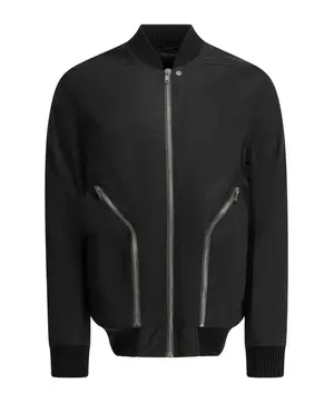 Rick Owens Heizer Flight' Bomber Jacket - Black