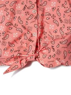 Off-White Bandana-print Cotton Shirt