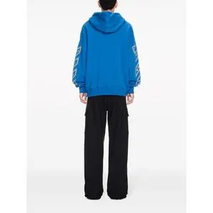 Off-White Logo Printed Drawstring Hoodie