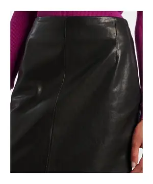 Nour Hammour Elisse Leather Pencil Skirt