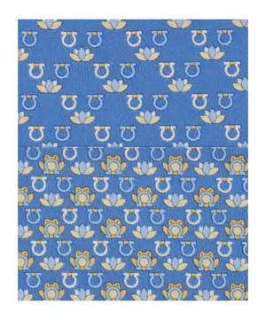 FERRAGAMO Frog Print Silk Neck Tie