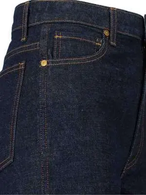 Khaite Embellished Straight-leg Jeans