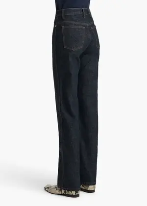 Khaite Embellished Straight-leg Jeans