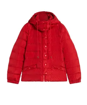 Max Mara Sax Short Down Jacket With Detachable Drawcord