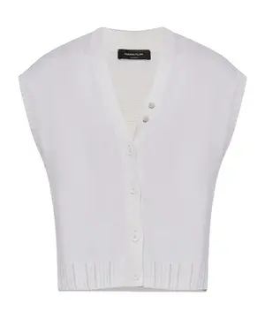 Fabiana Filippi V-neck Knitted Cardigan - White