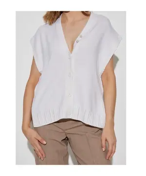 Fabiana Filippi V-neck Knitted Sleeveless Cardigan
