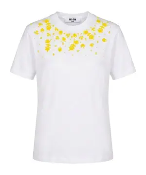 MSGM Embroidered T-shirt - White