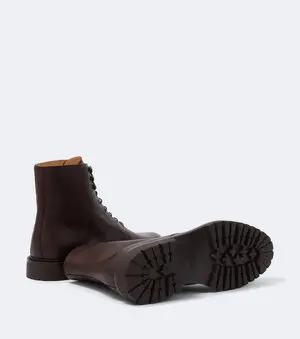 Brunello Cucinelli Leather Lace-up Boots